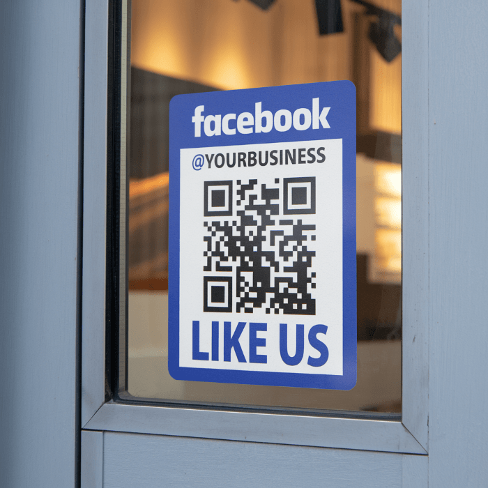 Personalised Facebook Window Stickers: 10 for $87.07 | 360onlineprint