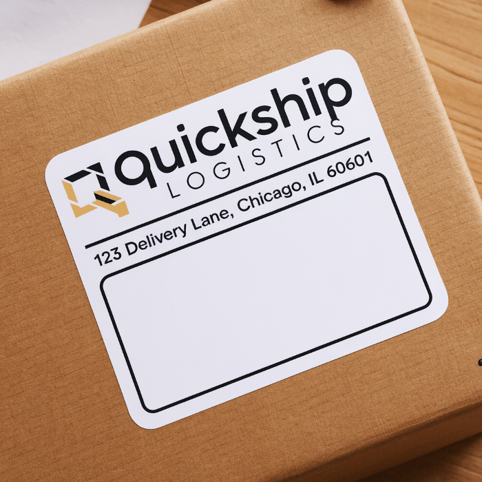 Custom Shipping Stickers Rolls