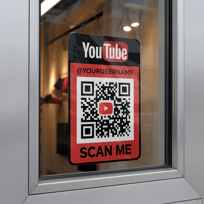 Personalised YouTube Window Stickers: 10 for $87.07 | 360onlineprint
