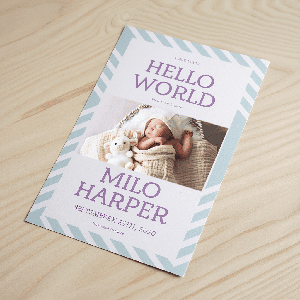 Birth Announcements Flyers | BIZAY