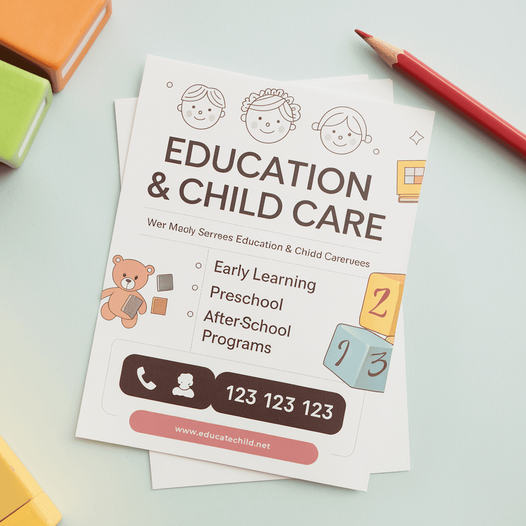 Education & Child Care Flyers | 360onlineprint