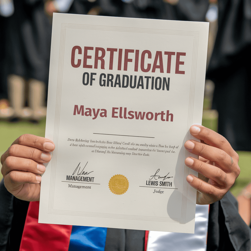 Graduation Certificate | BIZAY