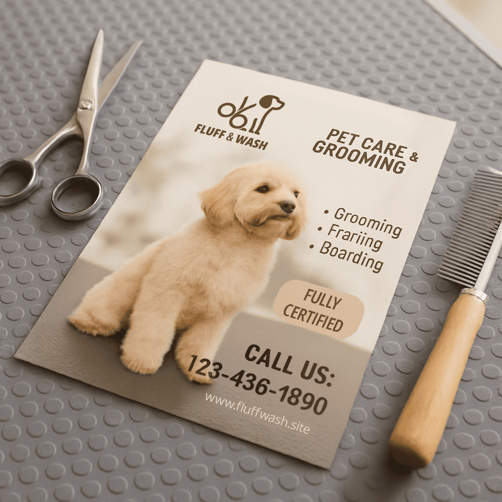 Pet Care & Grooming Flyers | 360onlineprint