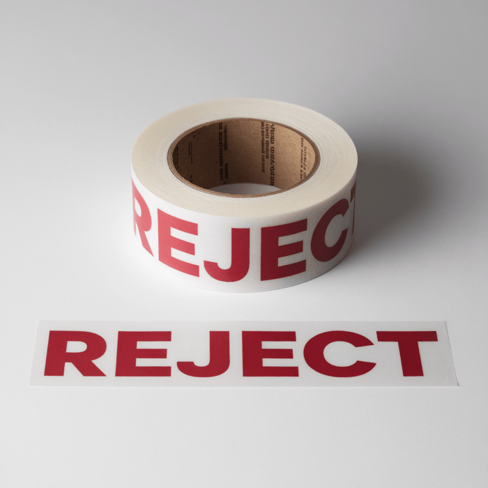 Reject Tape | BIZAY