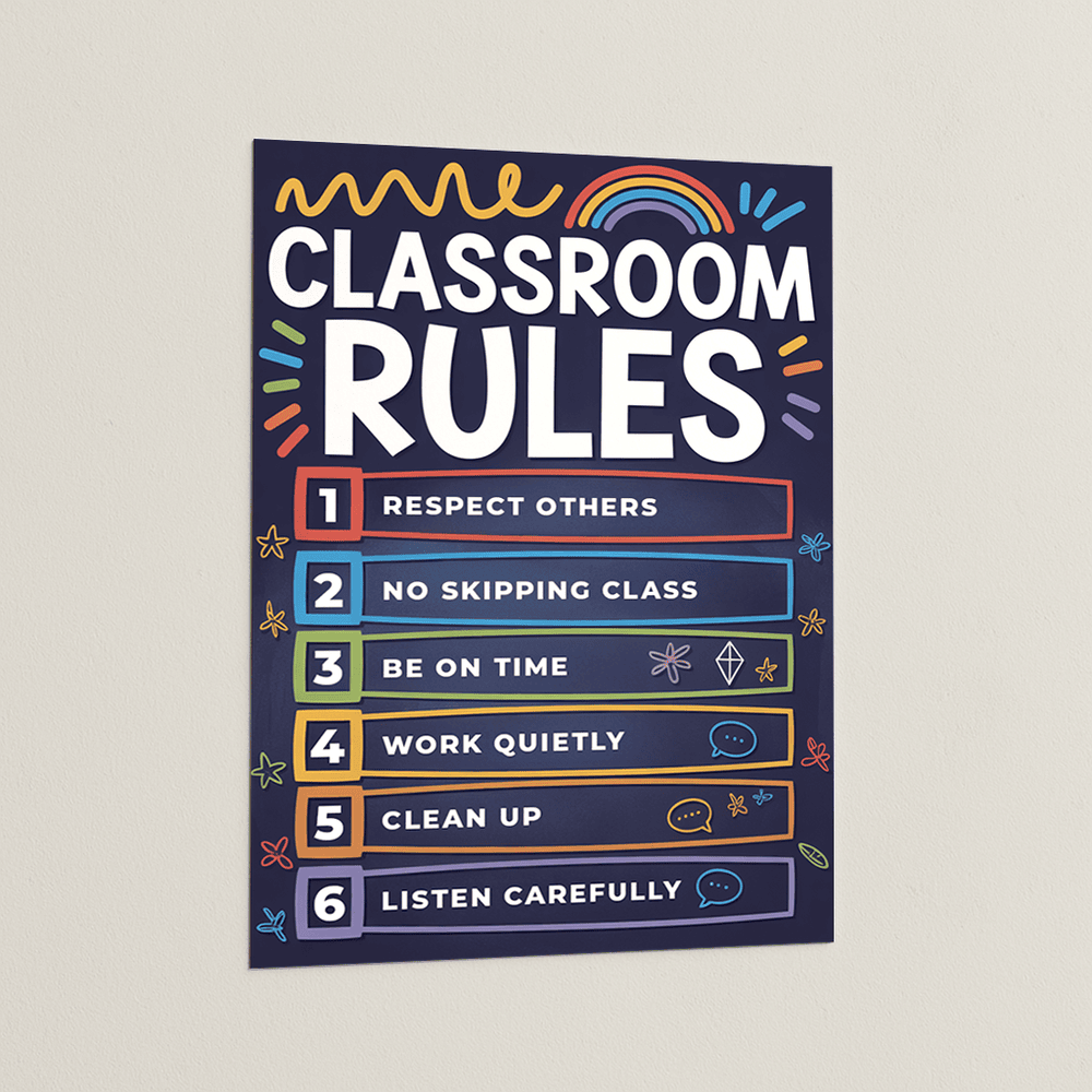 Cartazes de Regras da Sala de Aula | 360imprimir