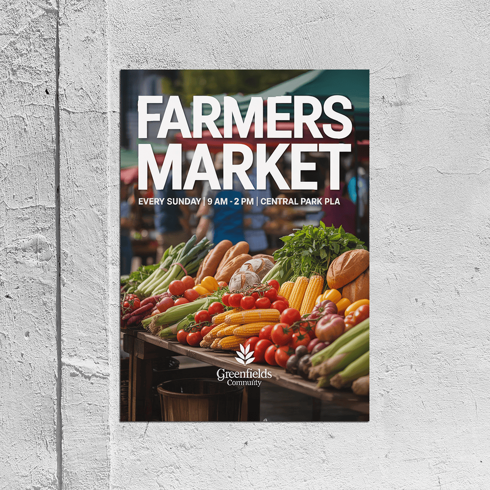 Cartazes para Mercado Agrícola | 360imprimir