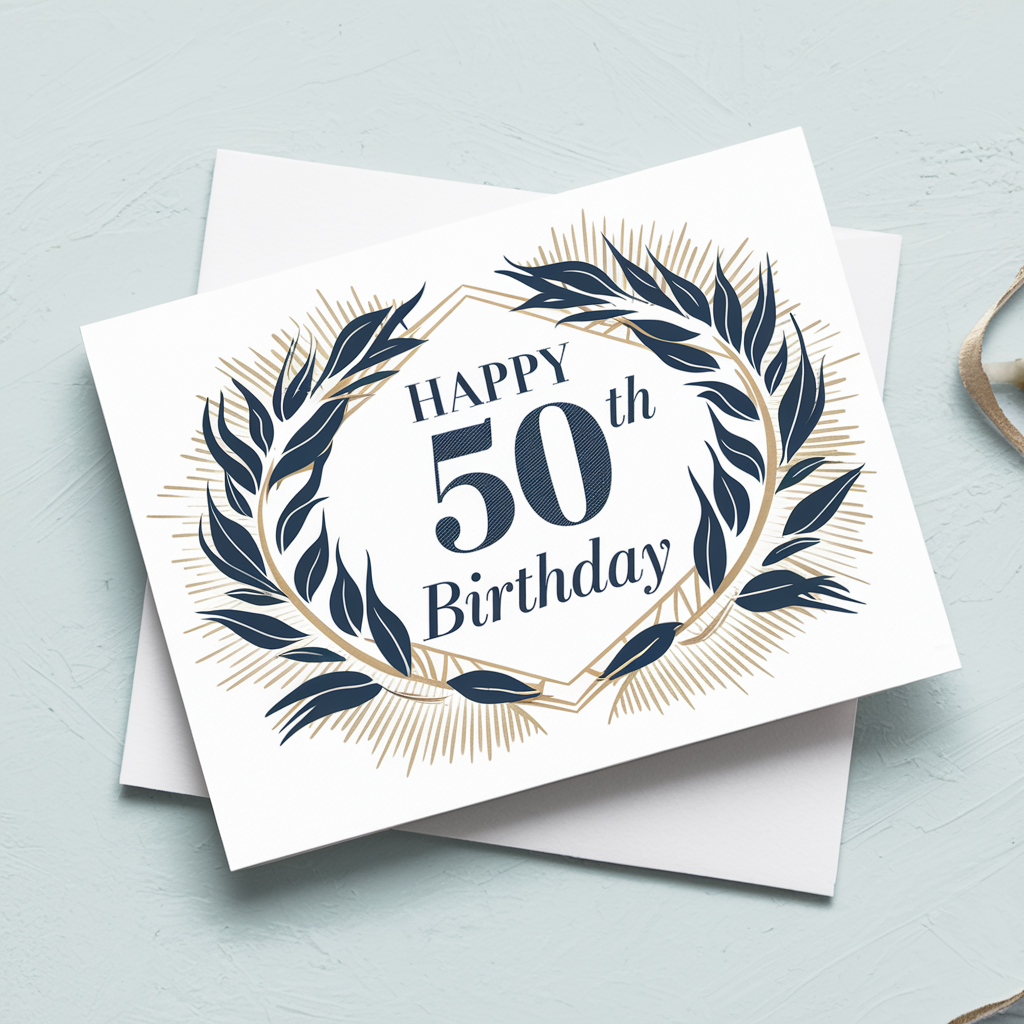 Personalised 50th Birthday Cards: 100 for 15,99 € | BIZAY