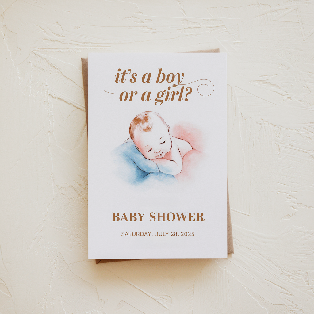 Personalised Baby Shower Invitations: 100 for $16.16 | 360onlineprint