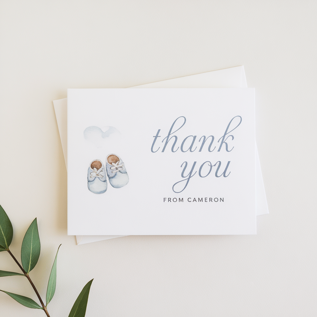 Personalised Baby Boy Thank You Cards: 100 for $20.47 | 360onlineprint