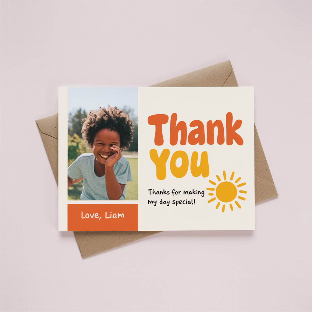 Personalised Birthday Thank You Cards: 100 for $29.64 | BIZAY