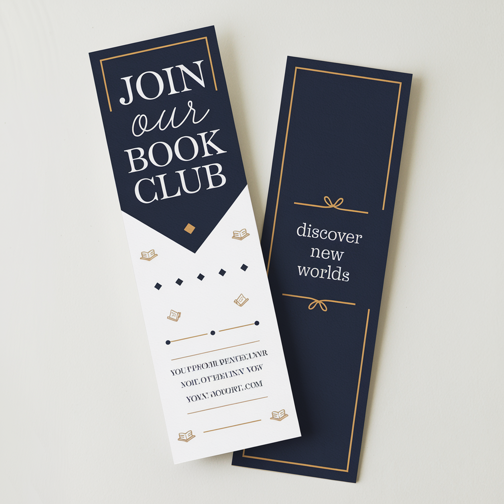 Personalised Book Club Bookmarks: 100 for $13.75 | 360onlineprint