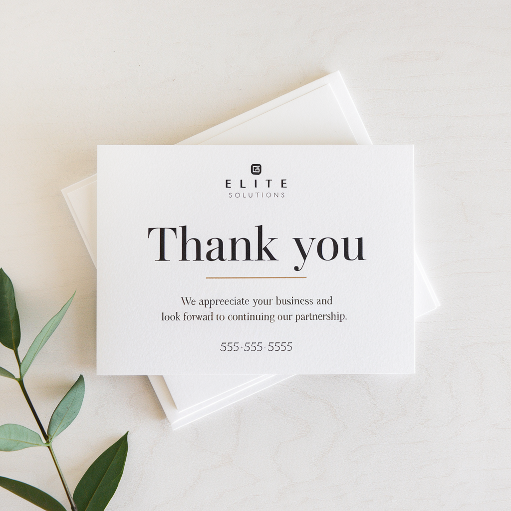 Personalised Business Thank You Cards: 100 for $20.47 | 360onlineprint