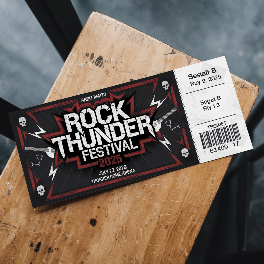 Personalised Concert Tickets: 500 for $65.79 | BIZAY