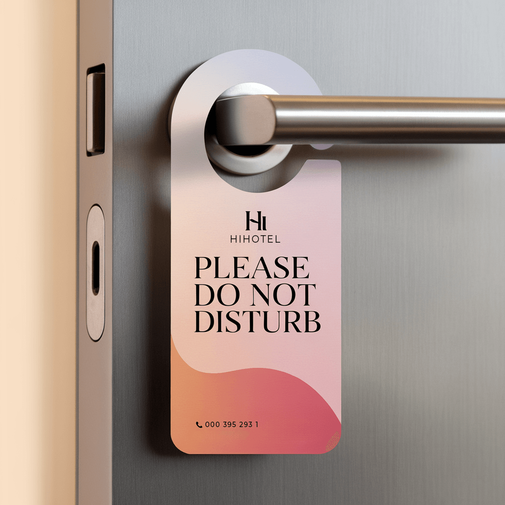 Personalised Door Hangers "Do Not Disturb": 100 for $40.20 | BIZAY