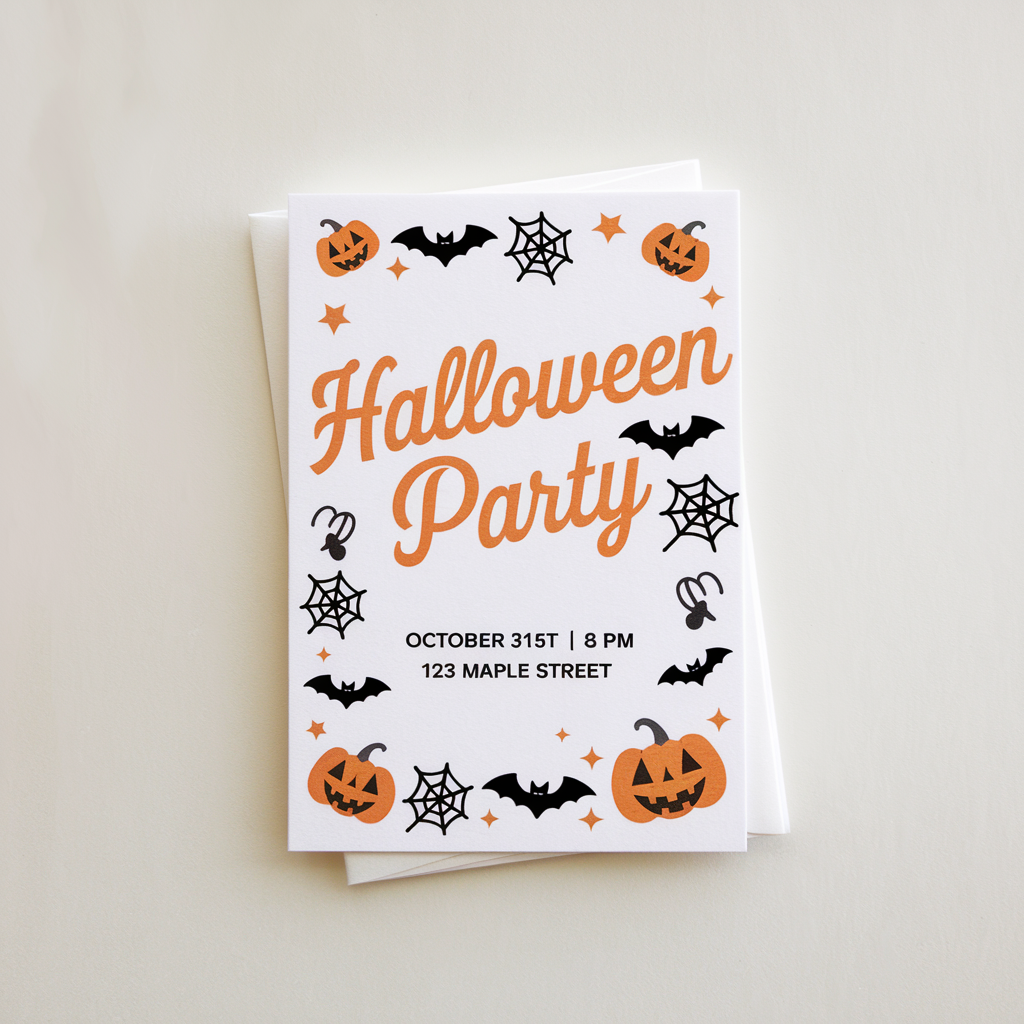 Personalised Halloween Party Invitations: 100 for $19.68 | 360onlineprint