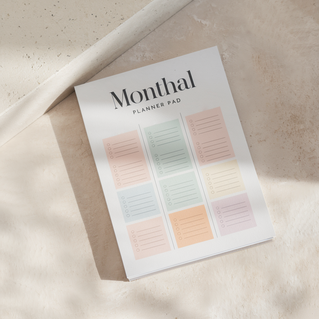 Personalised Monthly Planning Notepads: 100 for $39.73 | 360onlineprint