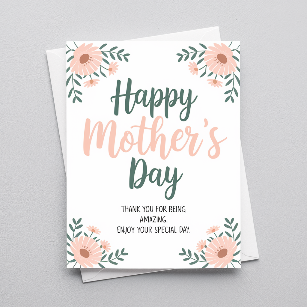 Cartes de la Fête Des Mères personnalisées : 100 pour 11,79 € | BIZAY