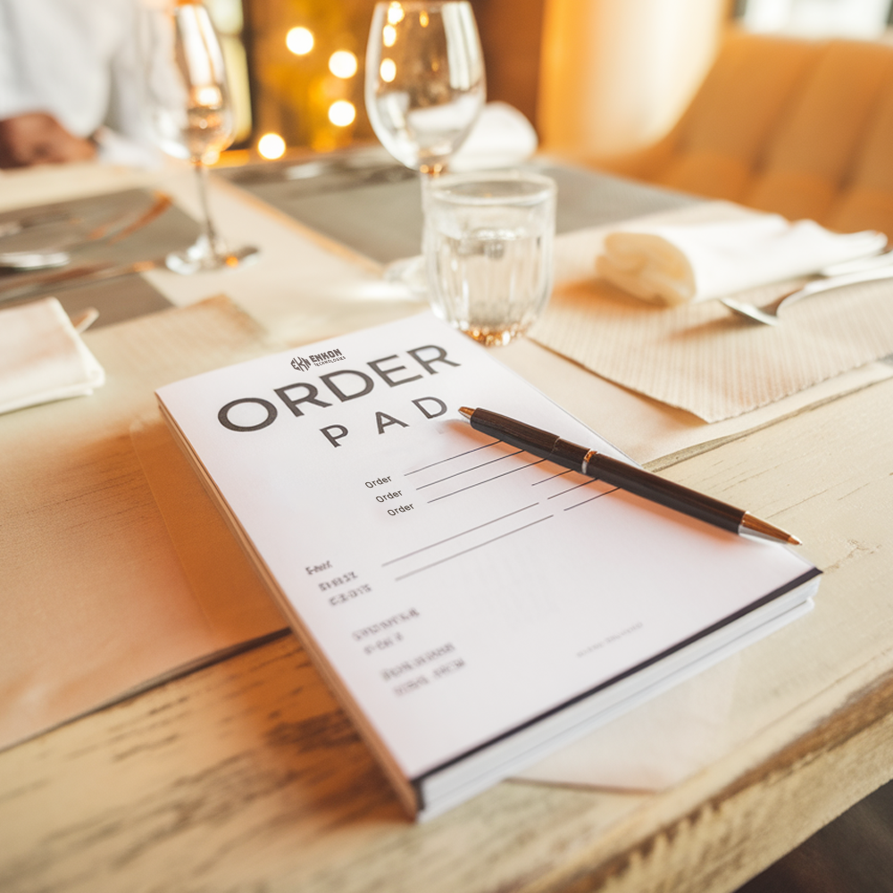Personalised Restaurant Order Pads: 100 for £61.27 | BIZAY