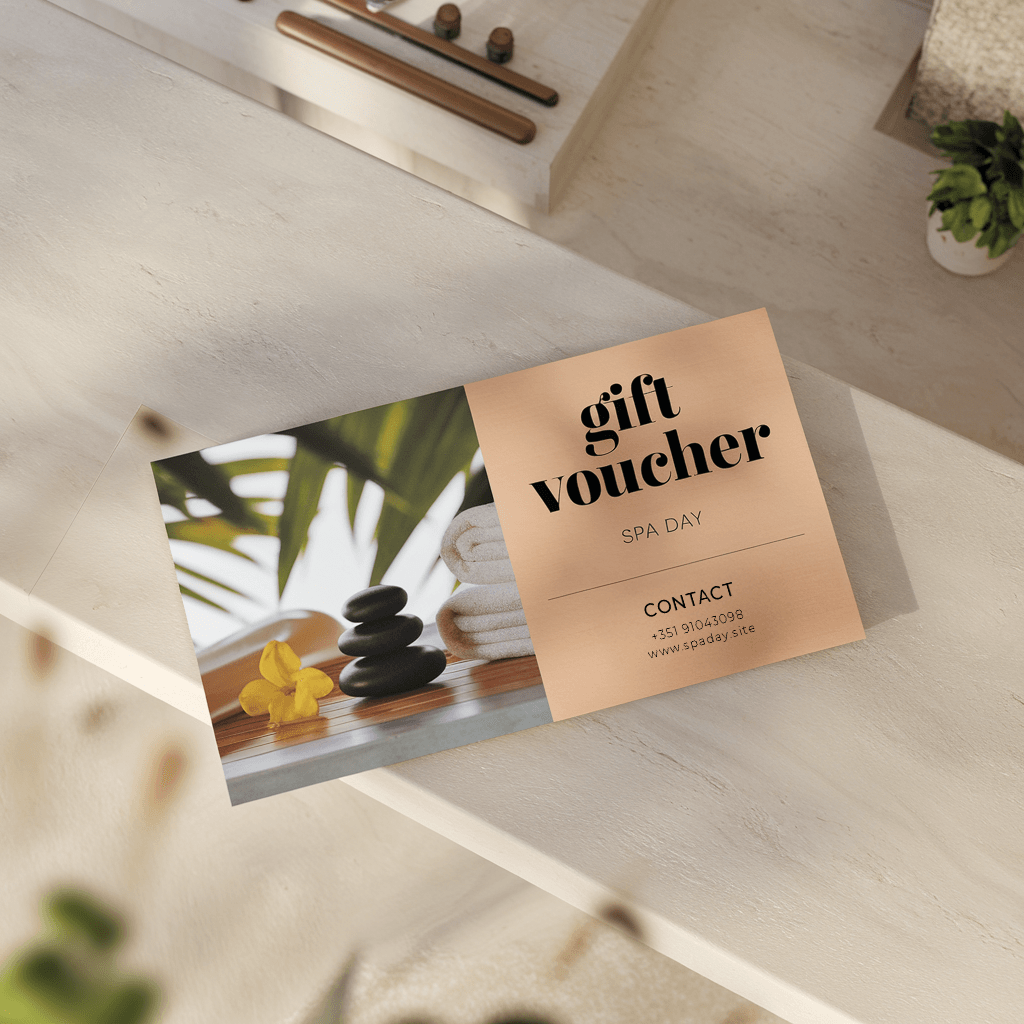 Personalised Spa Gift Certificates: 500 for $49.74 | 360onlineprint