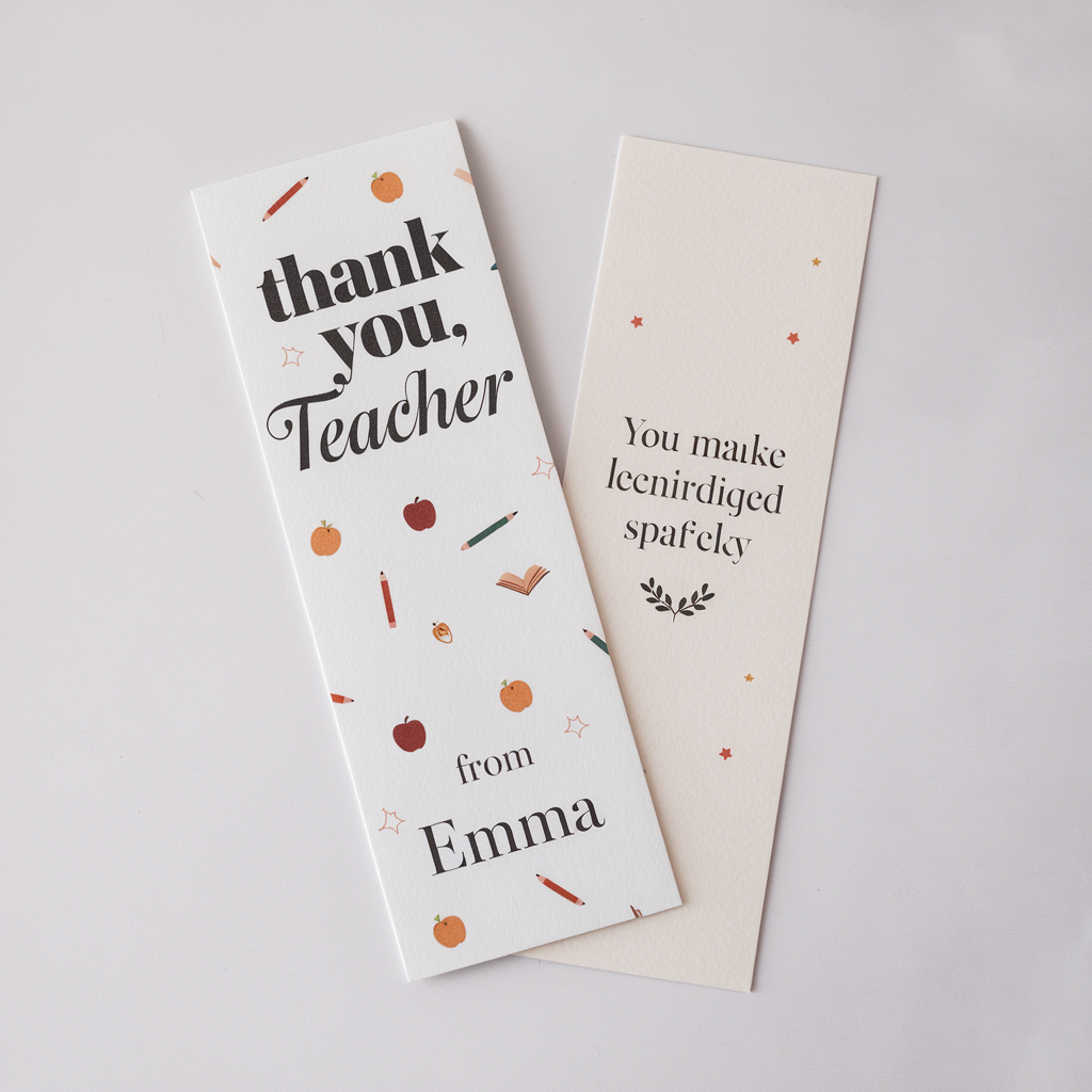 Personalised Thank You Bookmarks: 100 for $13.75 | 360onlineprint