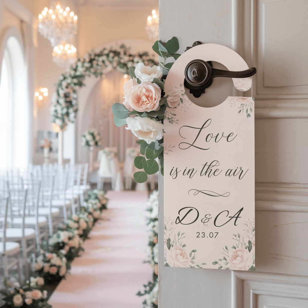 Personalised Wedding Door Hangers: 100 for £12.87 | BIZAY