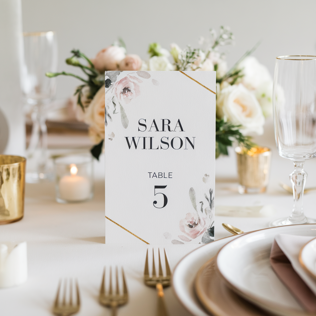 Personalised Wedding Guest Place Cards: 100 for $29.64 | BIZAY