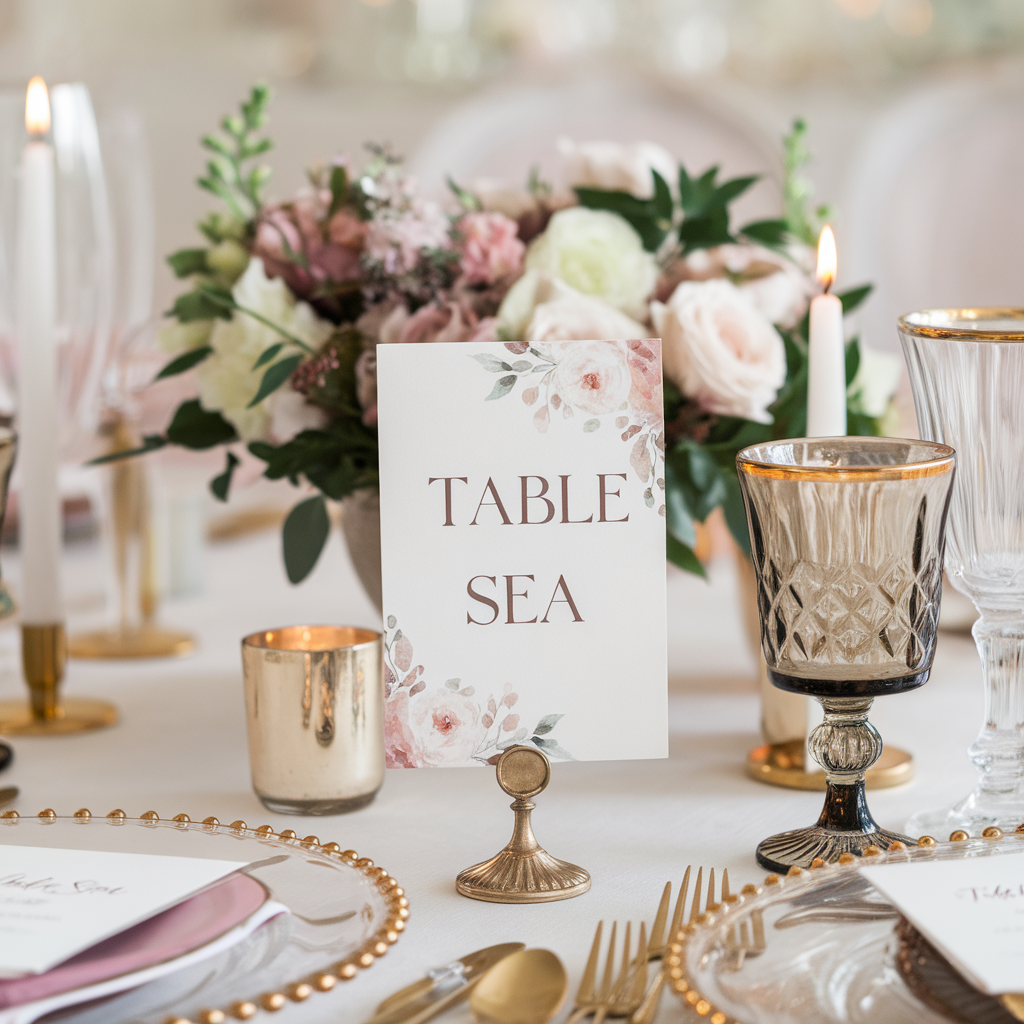 Nomes de Mesa de Casamento personalizadas: 100 por 11,79 € | 360imprimir