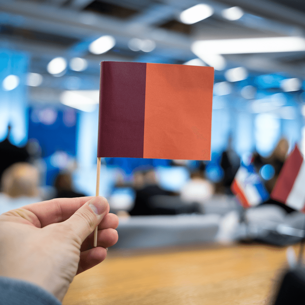 Personalised Country-Themed Paper Flags: 100 for £117.13 | BIZAY