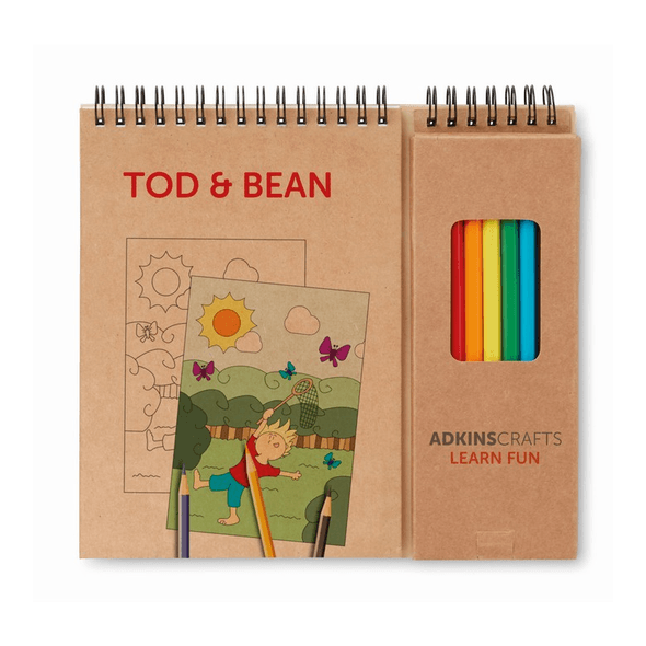Coloring set with notepad: 10 for 66,41 € | BIZAY