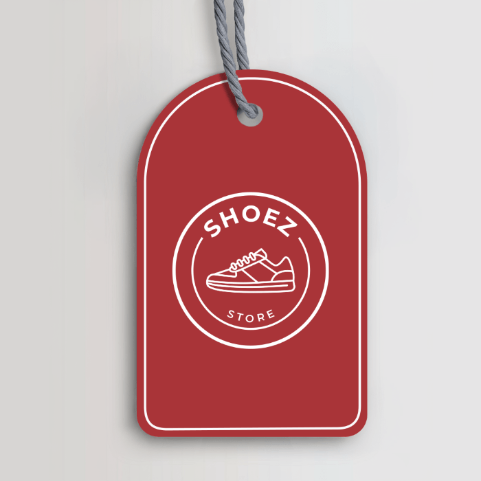 Personalised Half Circle Hang Tags: 500 for $85.47 | 360onlineprint