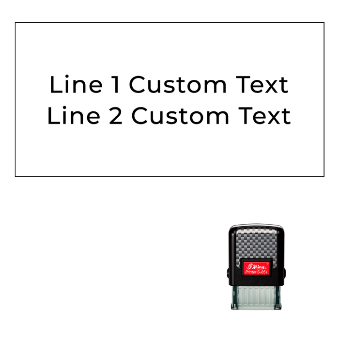 2 Line Stamps Printing | Lowest Prices Guaranteed | BIZAY