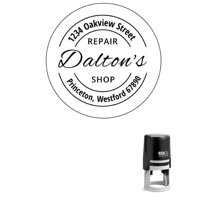 Round Address Stamps Printing | Lowest Prices Guaranteed | BIZAY