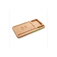 Bamboo desk organizer 5W wireless charger: 3 for 348,32 zl | BIZAY
