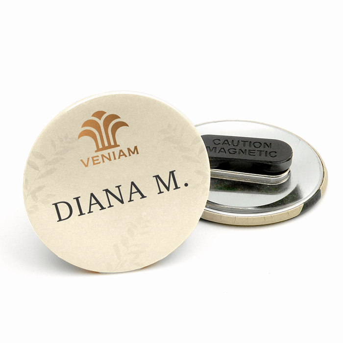 Double-Magnet Identification Badge Printing | Lowest Prices Guaranteed ...