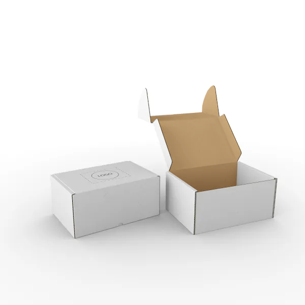 Single Wall Cardboard Postal Boxes with Locking Flaps | BIZAY