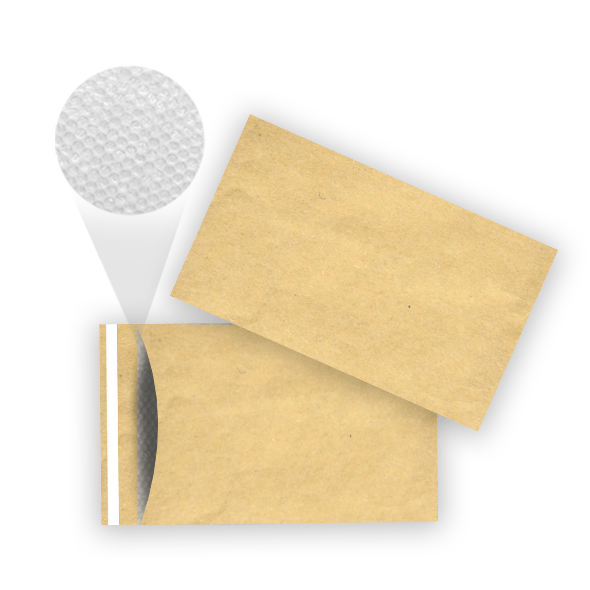Paper bubble envelope with adhesive closure | 360onlineprint