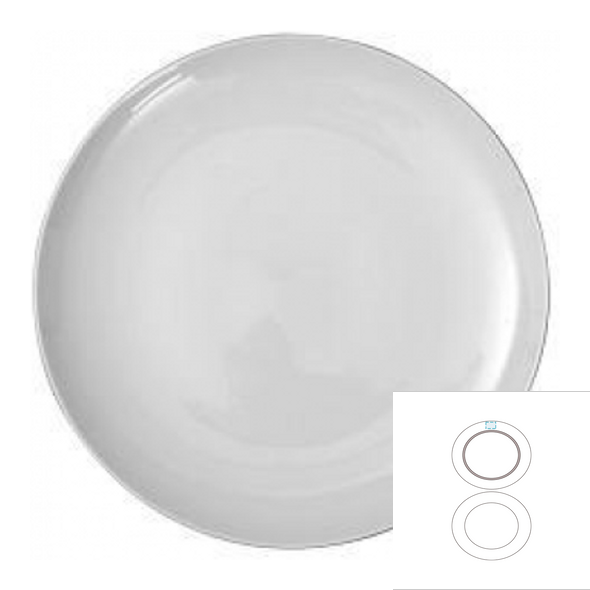Flat ceramic plate - Coupe Personalised | Lowest Prices Guaranteed |BIZAY