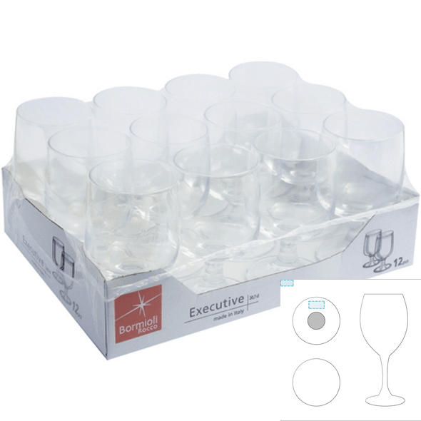 Glass wine glass - BORMIOLI ROCCO™ - Executive Personalised | Lowest ...