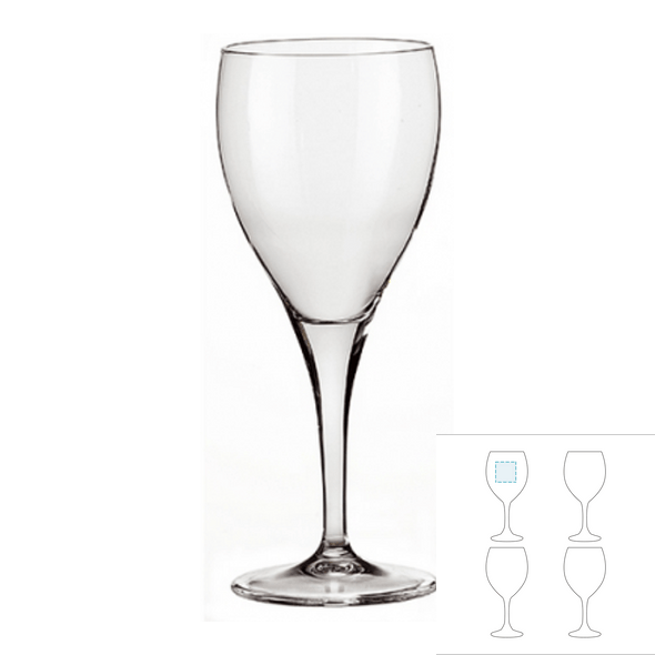 Glass wine glass - BORMIOLI ROCCO™ - Fiore Personalised | Lowest Prices ...