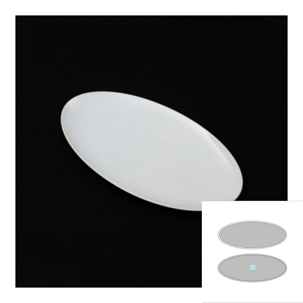 Keramik ellipseformet tallerken - Saturno Med tryk | Laveste pris med ...