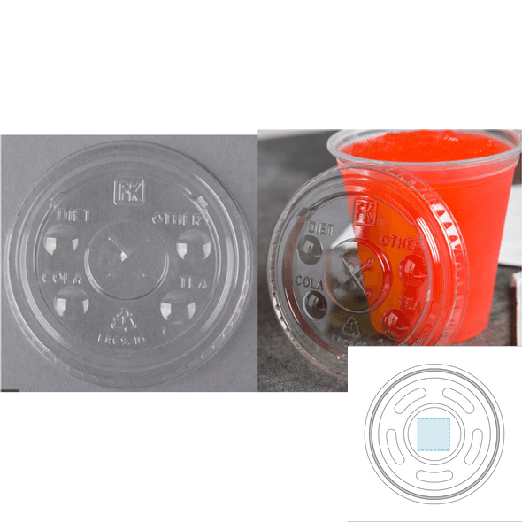 Plastic cups lid with straw cut pack Personalised | Lowest Prices ...