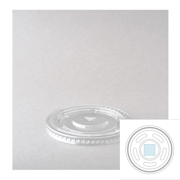 Plastic shallow cup lids with crosshead pack Personalised | Lowest ...