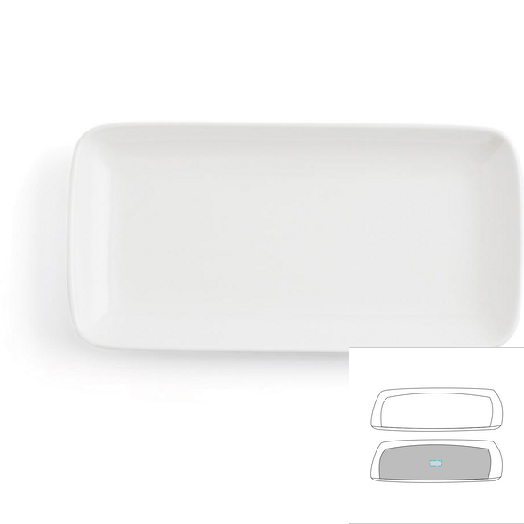 Rectangular ceramic serving dish - Vital Coupe Personalised | Lowest ...