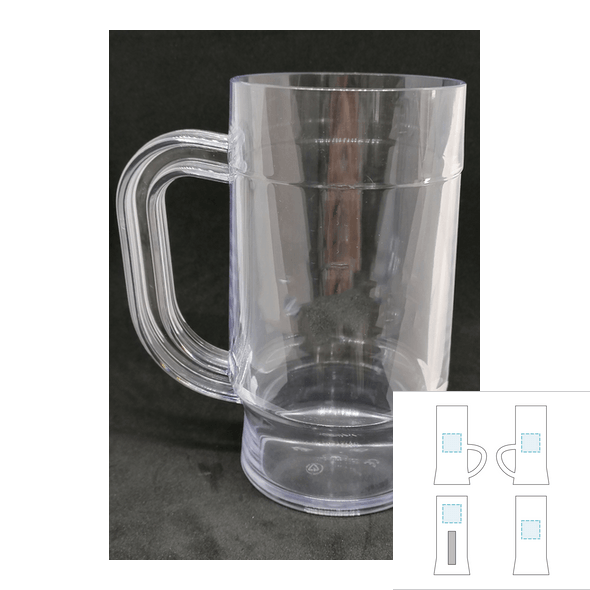 Unbreakable plastic beer mug Personalised | Lowest Prices Guaranteed |BIZAY