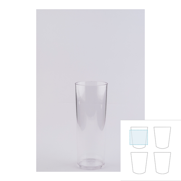 Unbreakable plastic tube cup: 2 for € 7,40 | BIZAY